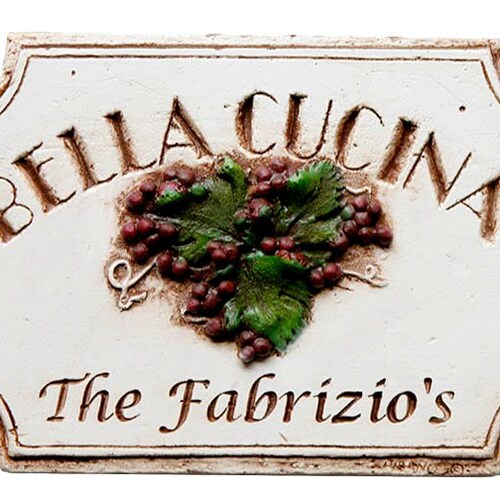 Cucina La Cucina Italian Italia Kitchen Sign Cucina | Etsy