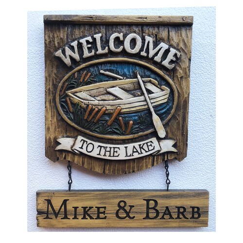 Welcome to the Lake Sign Lake House Decor Lakehouse Wall - Etsy