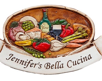 Personalized Italian Kitchen Sign - Etsy
