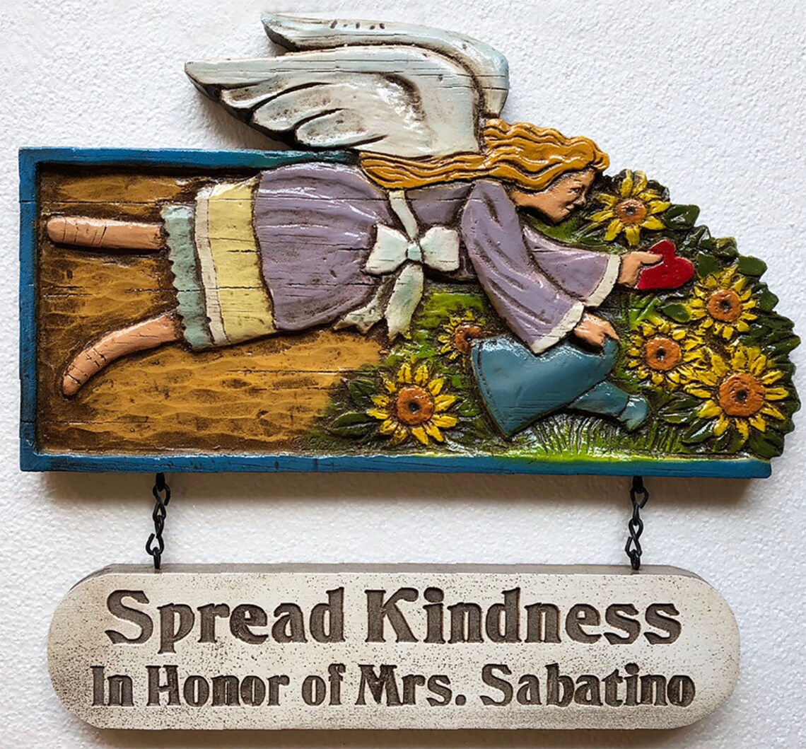 Personalized Angel Garden Sign - Etsy