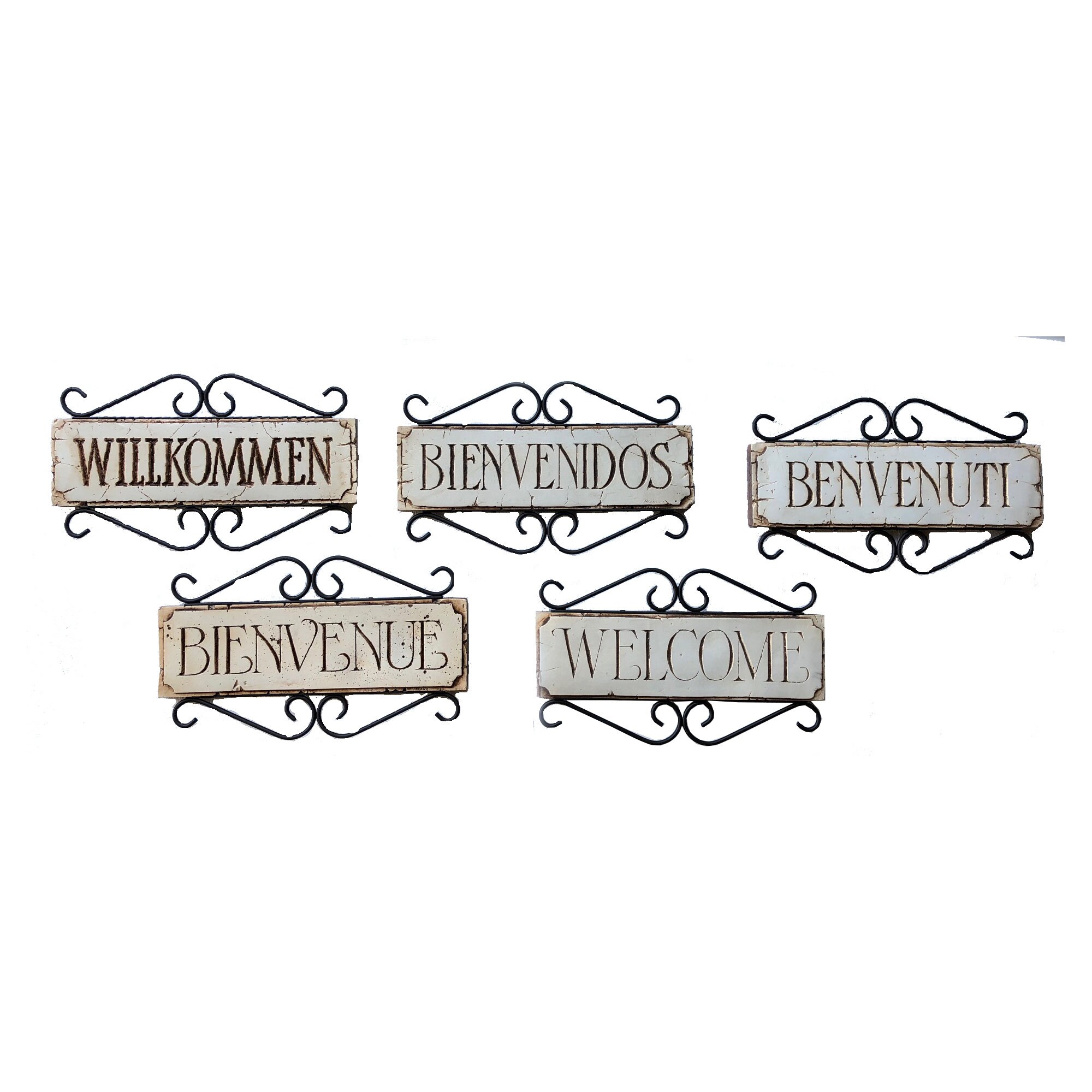 Hand Crafted Welcome Signs in Several Languages - Etsy