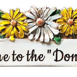 Flower Door Topper Personalized With Your Name or Favorite Phrase - Etsy