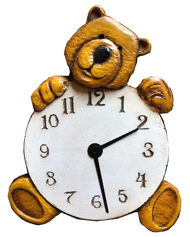 Teddy Bear Wall Clock | Etsy