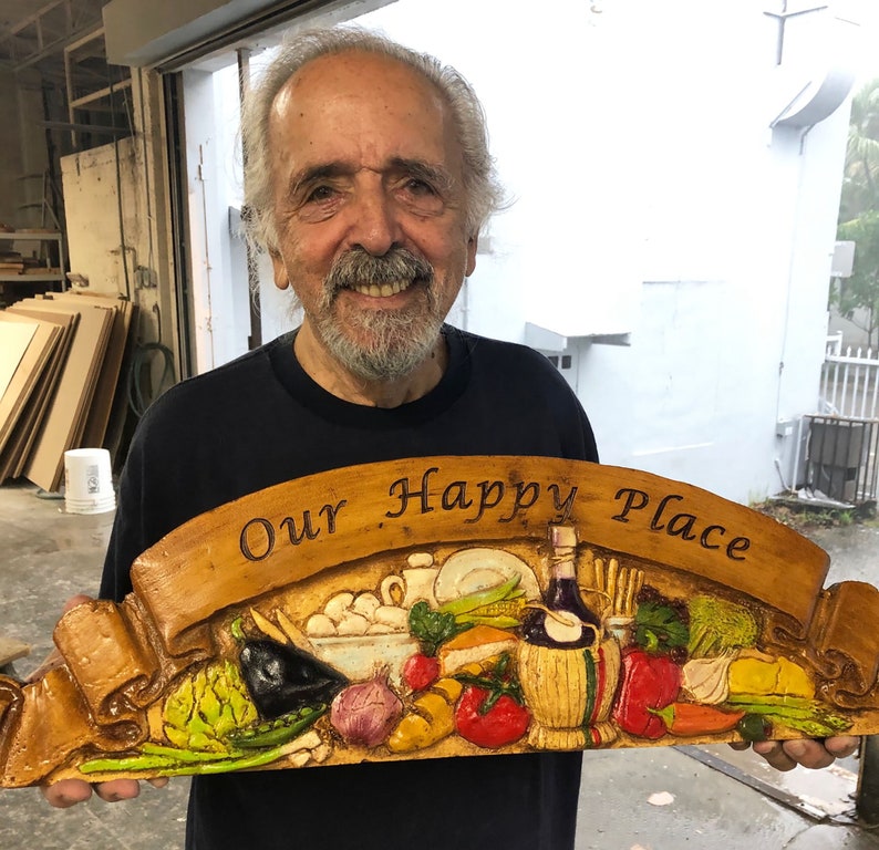Italian Kitchen Decor Door Topper Personalized With a Name or - Etsy
