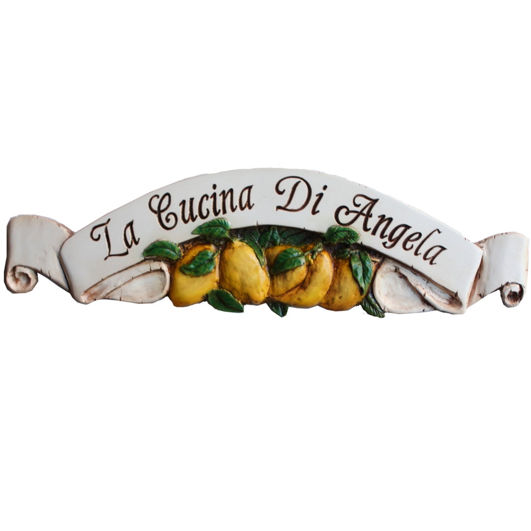 Lemon Decor Large Door Topper Personalized With Your Name or Phrase - Etsy