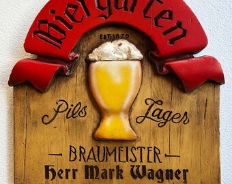 Biergarten Sign - Etsy