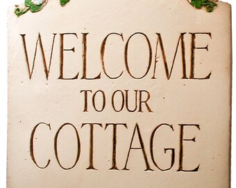 Welcome to Our Cottage Signs - Etsy