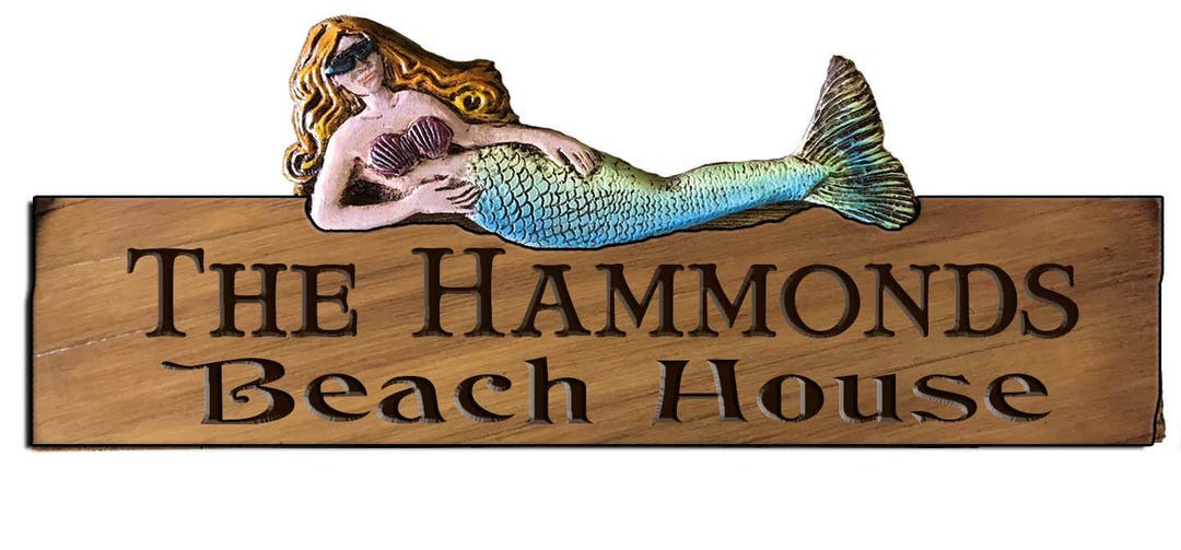 Mermaid Personalized Home Sign - Etsy