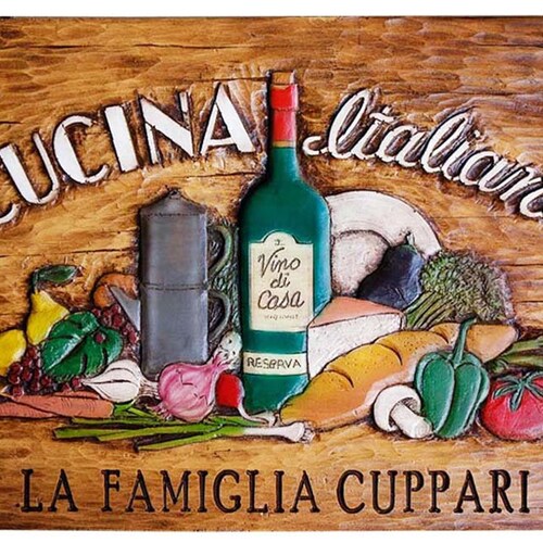 Personalized Metal Sign for Kitchen Custom Kitchen Name Sign | Etsy