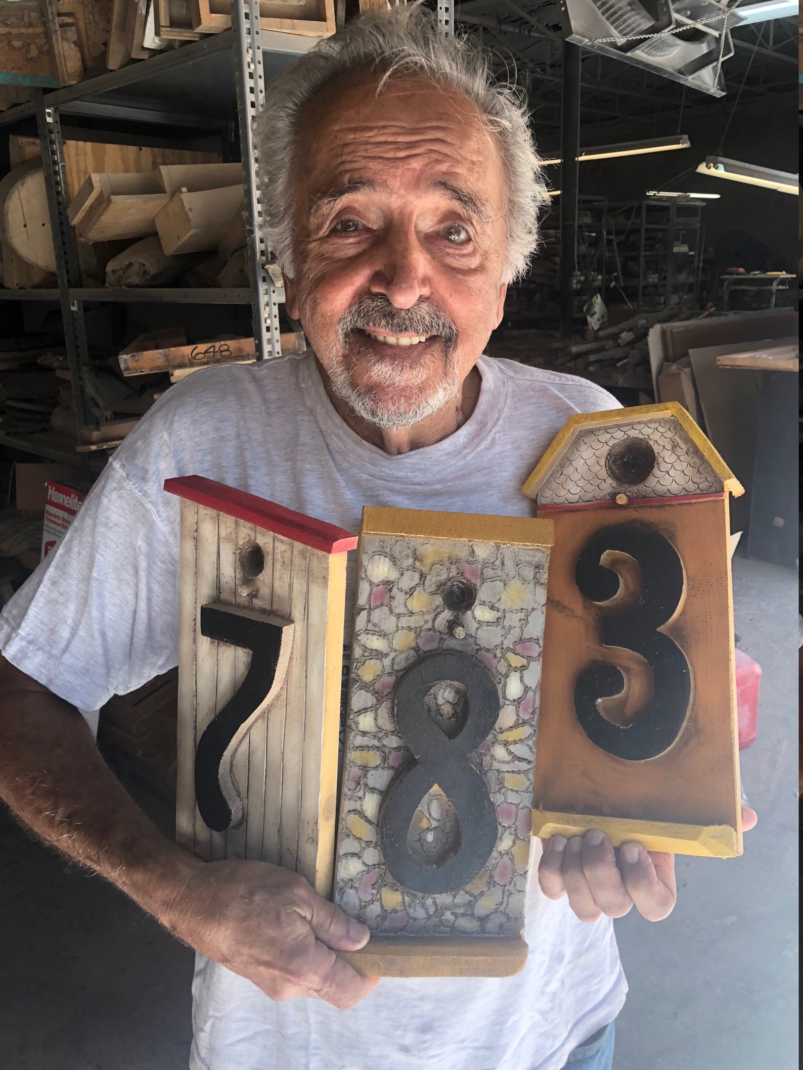 Bird House Large House Numbers Set of 3 | Etsy