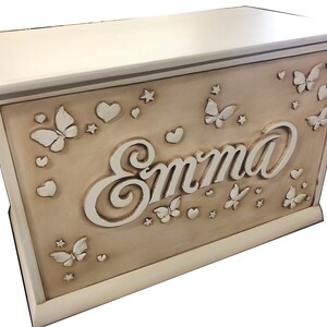 Toy Box for Girls Personalized With a Name - Etsy