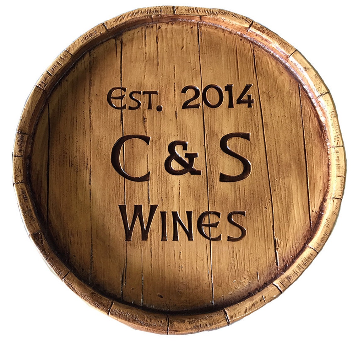 Wine Barrel Custom Name or Address Sign - Etsy