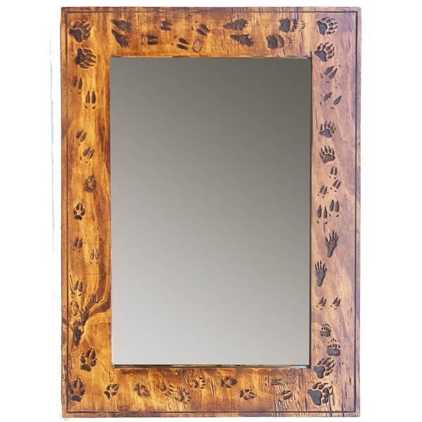 Rustic Mirror - Etsy