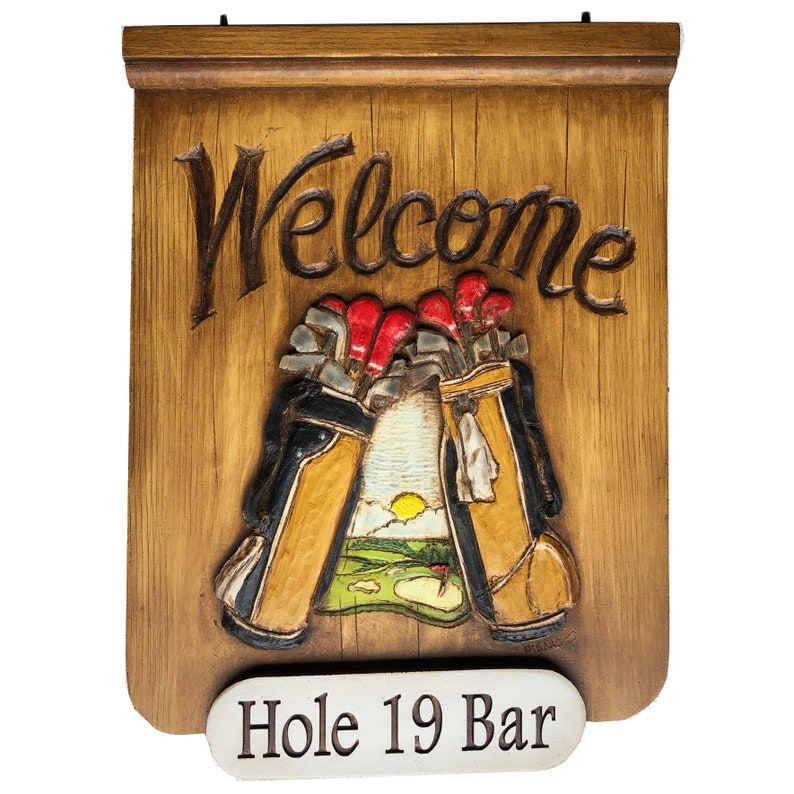 Golfers Welcome Personalized Sign | Etsy