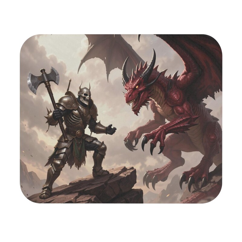 Red Dragon Mouse Pad - Etsy