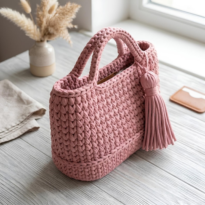 Chunky Crochet Tote Bag Pattern PDF | Beginner Shoulder Bag Tutorial ...