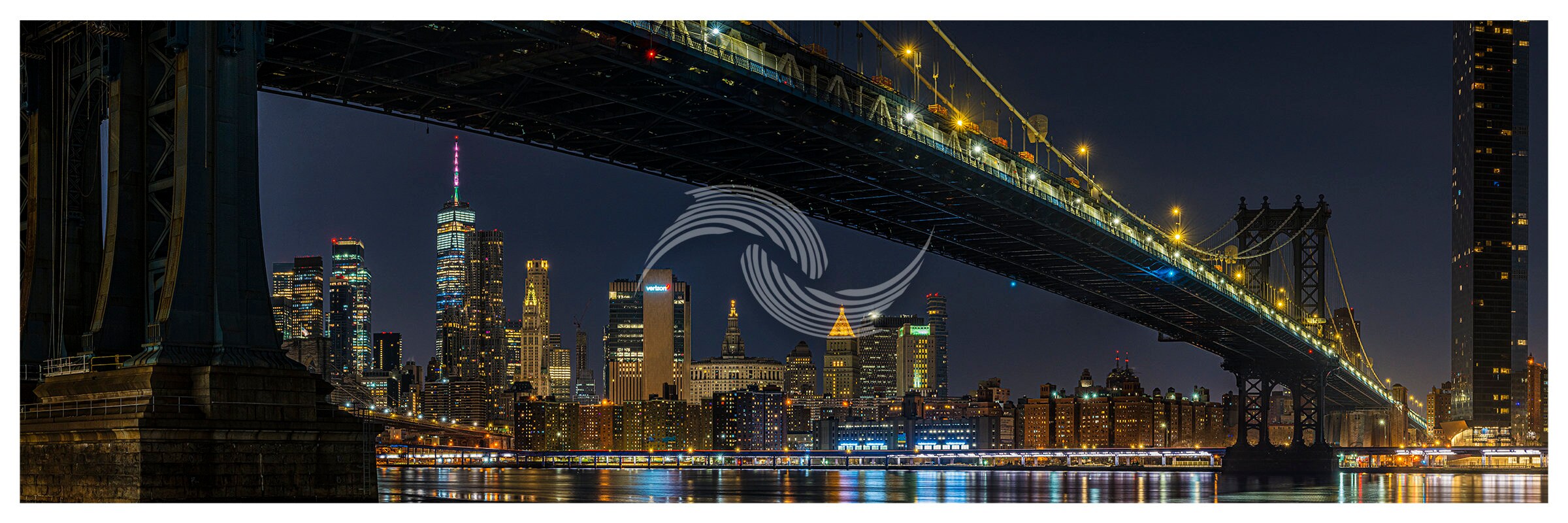 Manhattan Bridge Panorama Panoramic Pano Bridge - Etsy UK