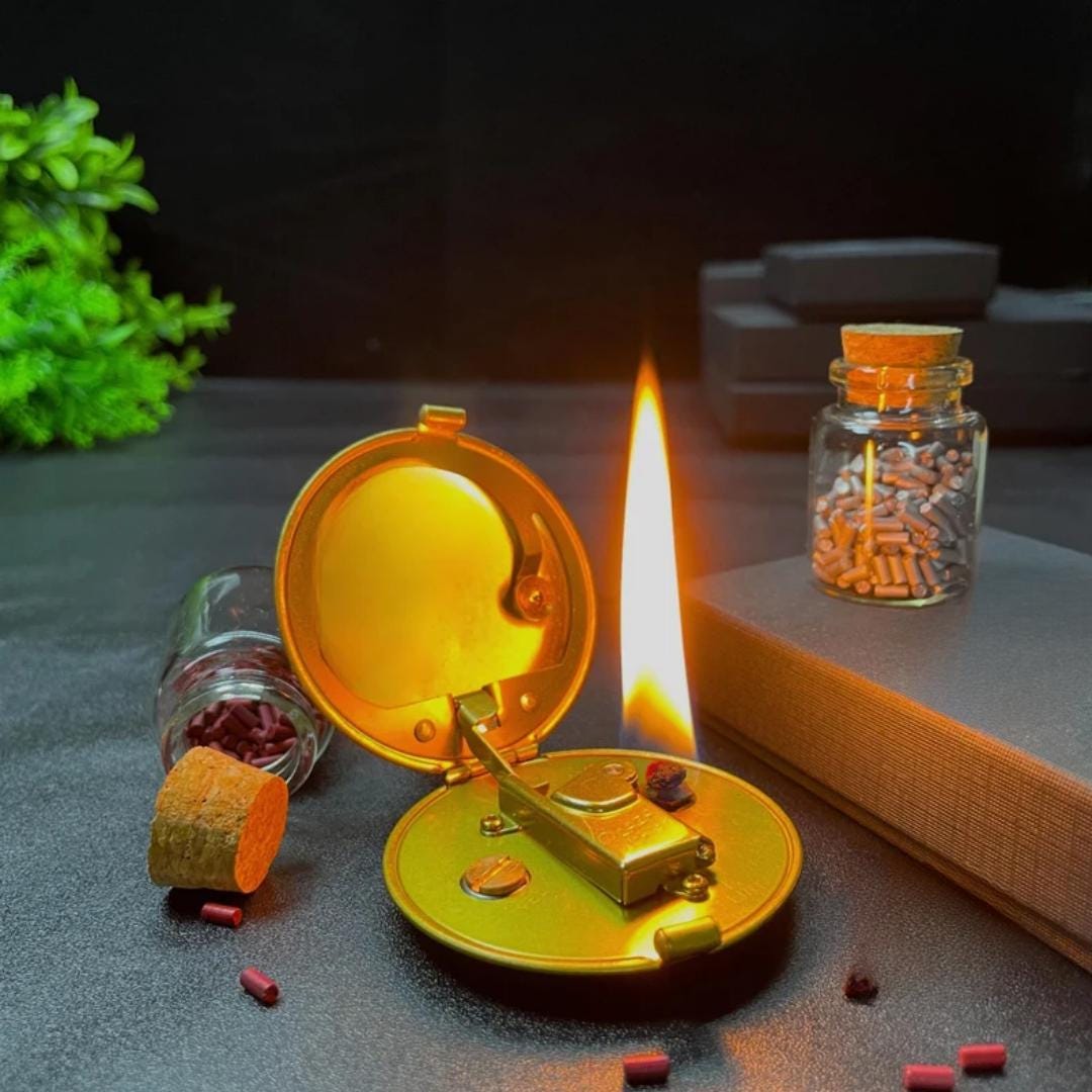 Plaza Masterpiece Lighter /vintage Matte Black Compact Lighter/sleek ...