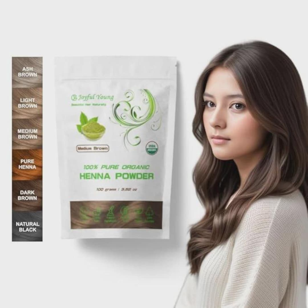 Organic Henna Hair Dye Powder Natural Hair Color Chemical-free Vegan ...