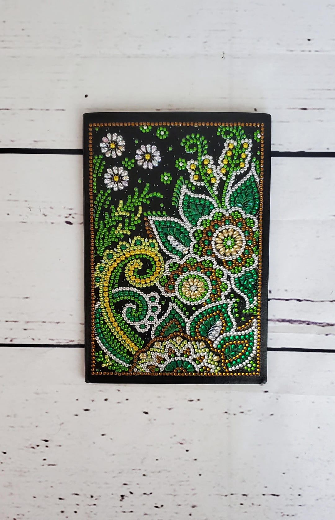 Completed Diamond Art Notebook-diamond Art Journal-rhinestone Notebook ...