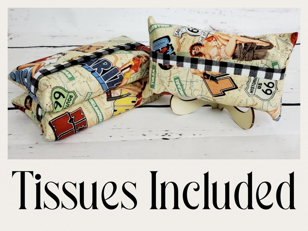 Pinup Travel Tissue Holder W/tissue Pack Purse Tissue Holder - Etsy