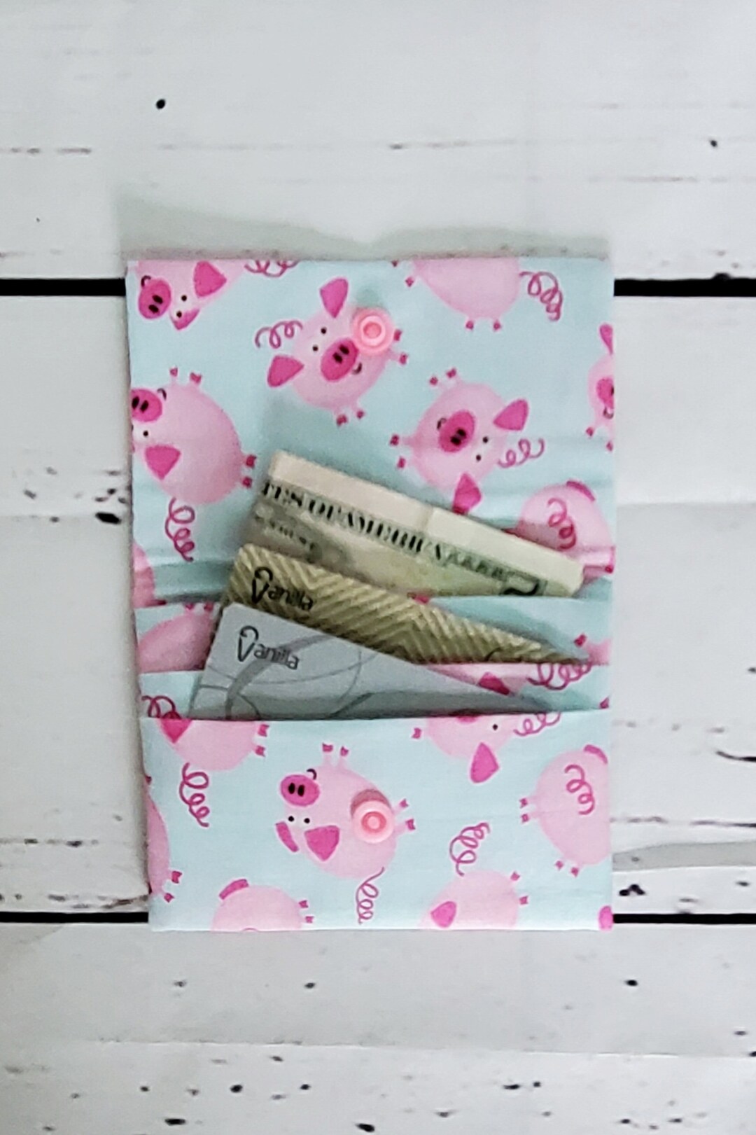 Small Wallet Pocket Wallet Happy Pigs Wallet Farm Animal Wallet Mini ...