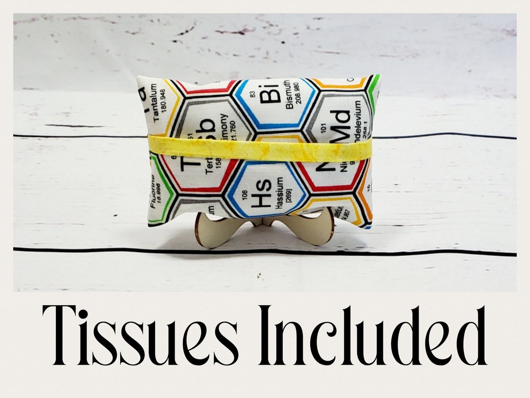 Periodic Table Travel Tissue Holder - Purse Tissue Holder - Stocking ...