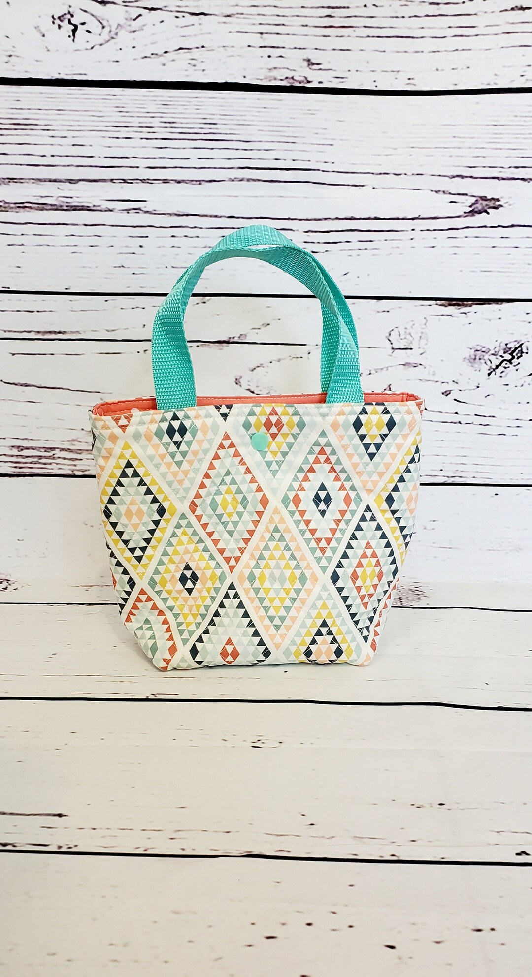 Southwest Quilted Mini Tote Bag-small Purse-small Tote Bag-small Lunch ...