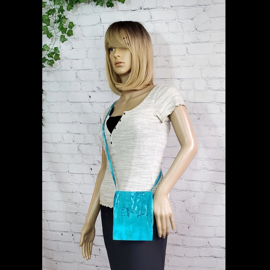 Crossbody Bag - Crossbody Passport Bag - Blue Cross Shoulder Bag ...