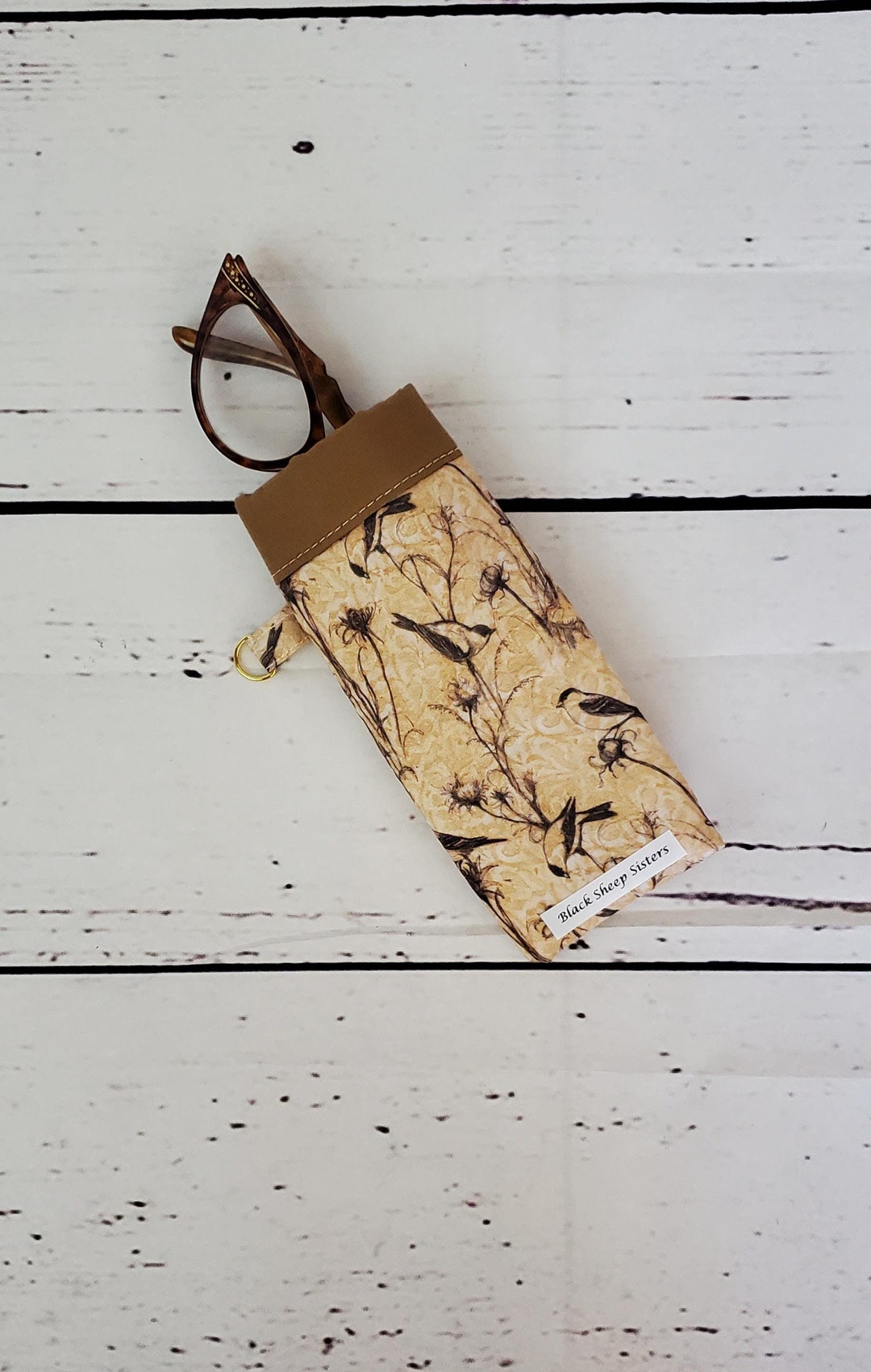 Padded Fabric Eyeglasses Case - Reading Glasses Case - Soft Eyeglasses ...