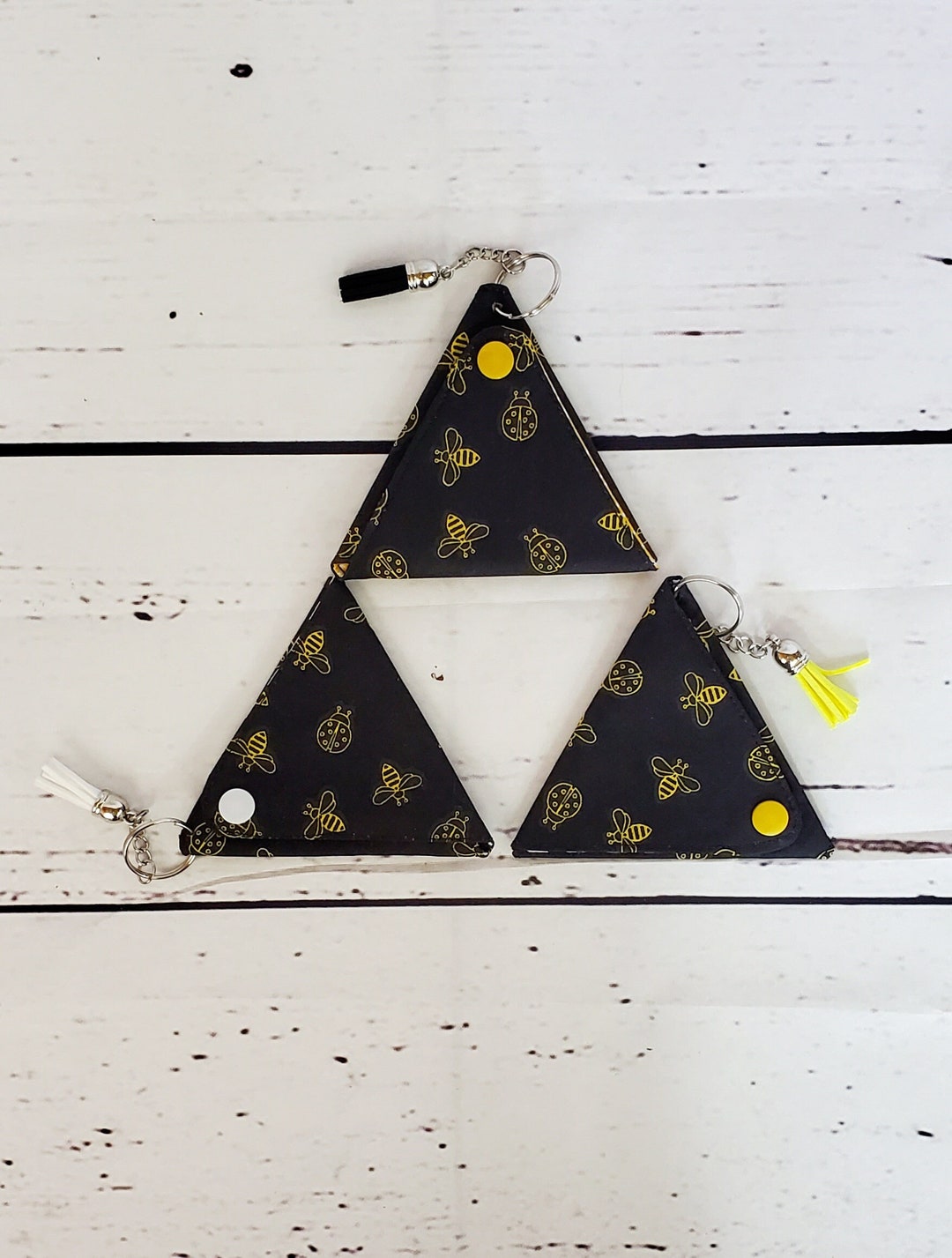 Origami Change Purse Bumblebee Ladybugs Keychain Airpods Pouch Small ...