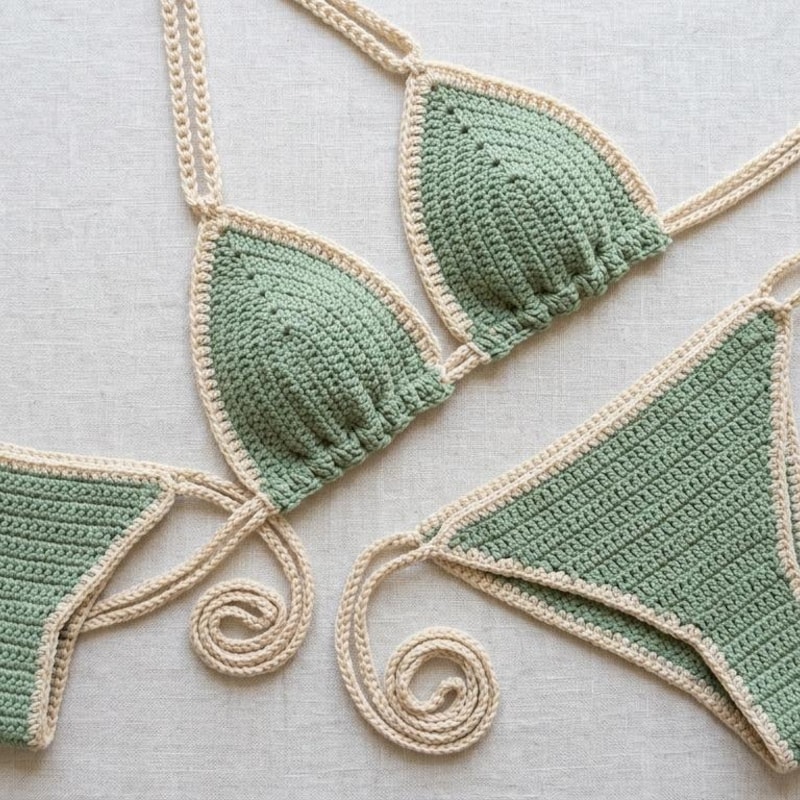 Crochet Beachwear Set - Etsy