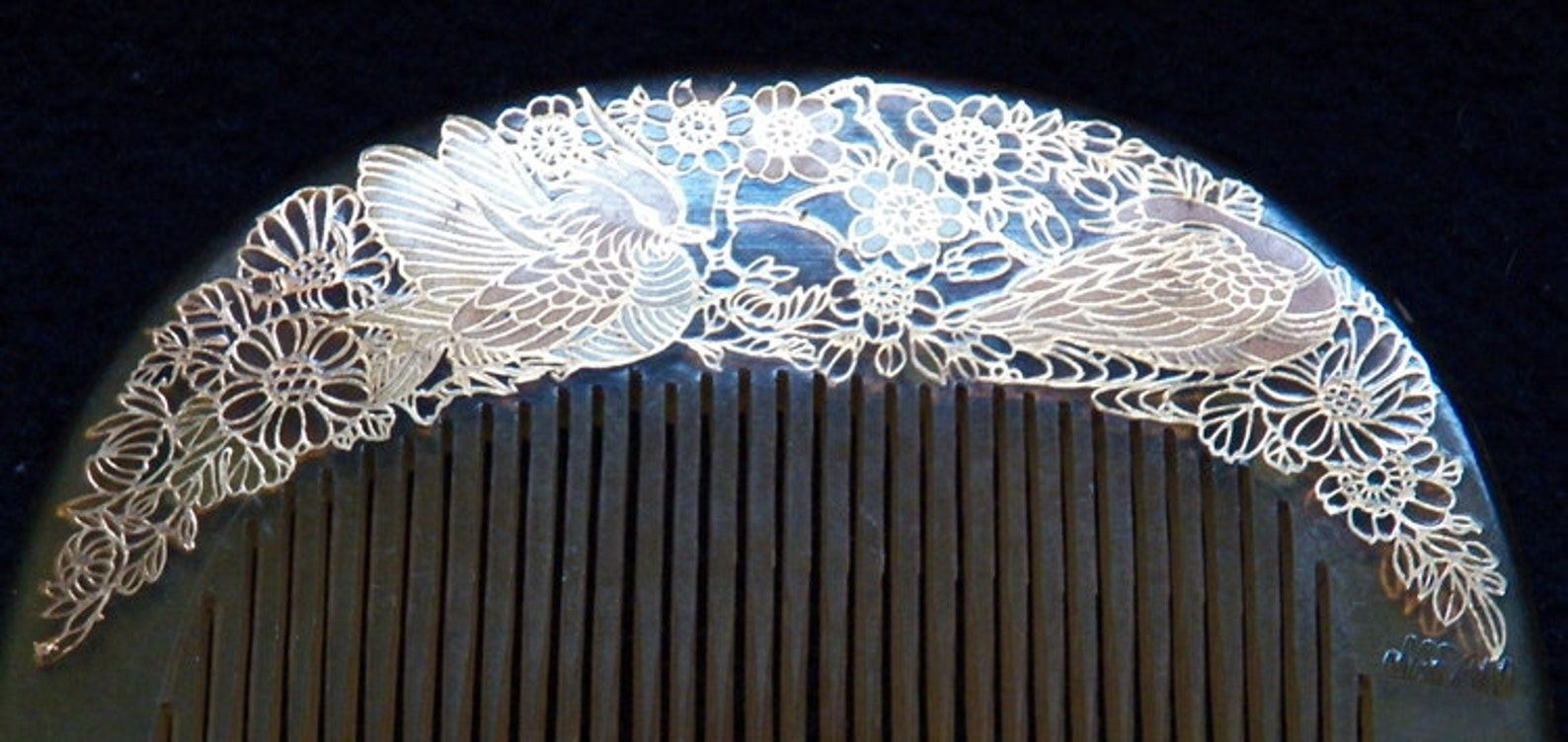 Exquisite Japanese Showa Kushi (comb) - Etsy