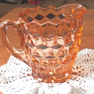 Beautiful American Pattern Pink Fostoria Creamer and Sugar With Lid - Etsy