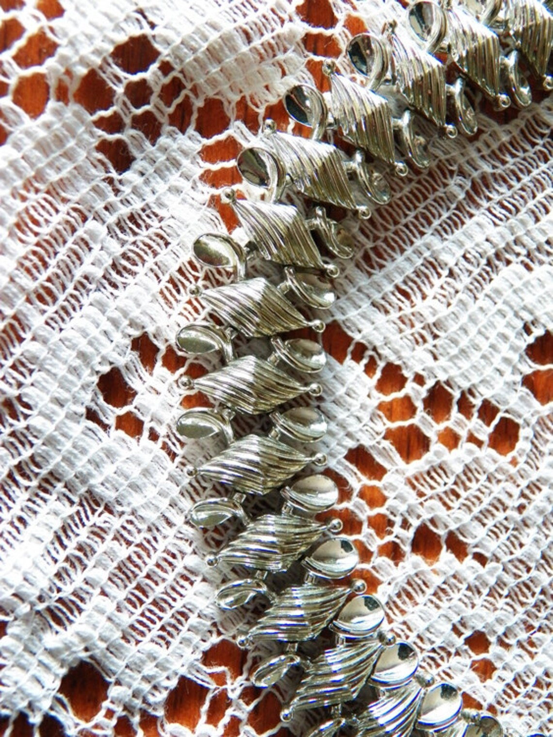 Stunning Silver Lisner Necklace and Bracelet Set - Etsy