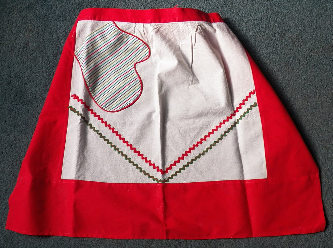 Christmas Rick-rack Apron - Etsy