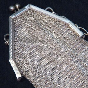 Gorgeous Tasseled Silver Mesh Purse - Etsy