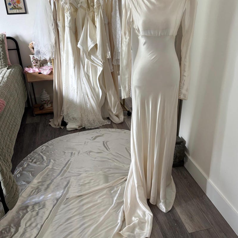 Antique Bias Cut Dress - Etsy