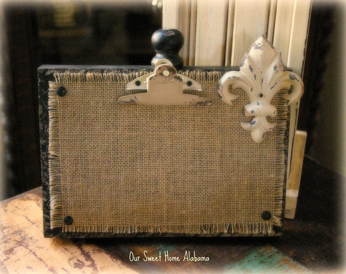 Rustic Burlap Wood Picture Frame Barn Wood Look Frame - Etsy