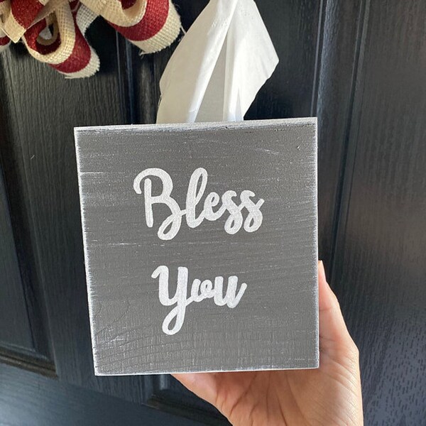 Bless You Tissue Box - Etsy