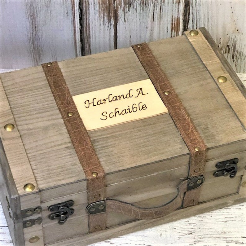 Keepsake Trunk Suitcase Memory Box Personalized Time - Etsy