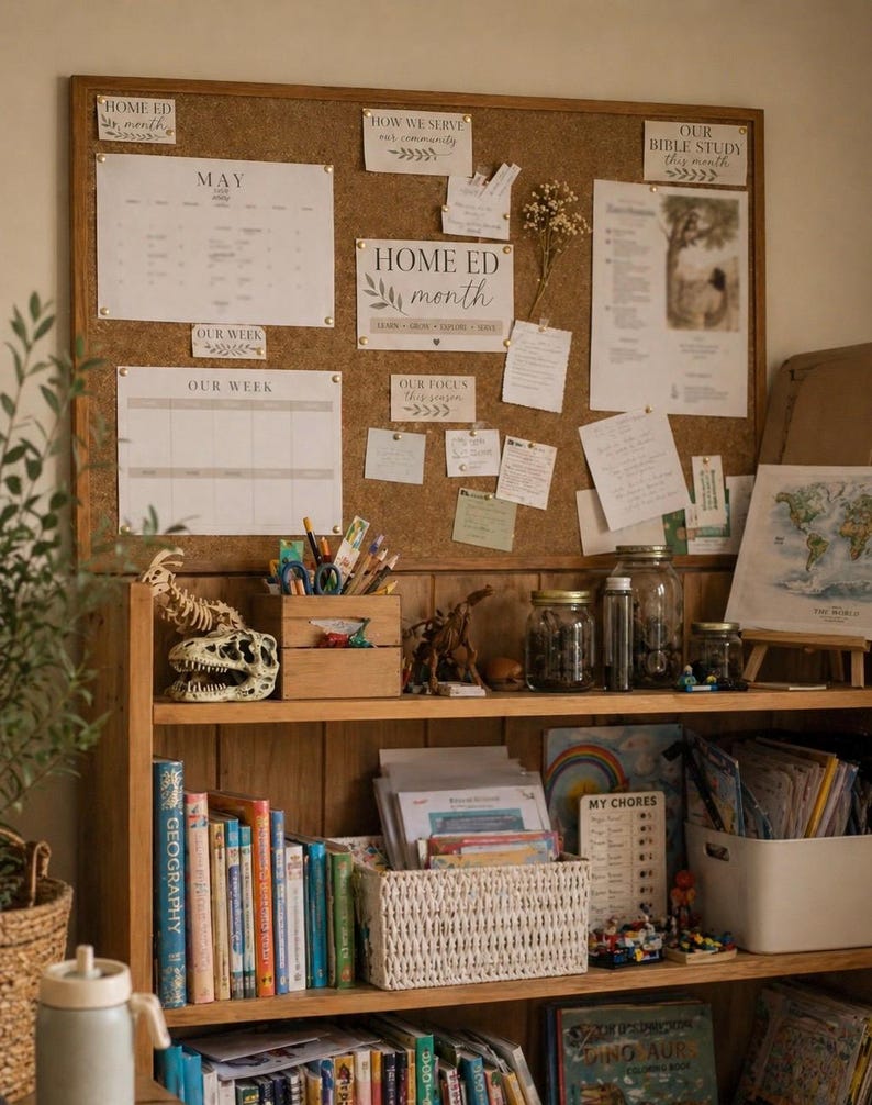 Homeschool Rhythm Board - Printable 2026 Calendar - Bundle - Family ...