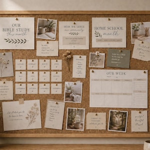 Homeschool Rhythm Board - Printable 2026 Calendar - Bundle - Family ...