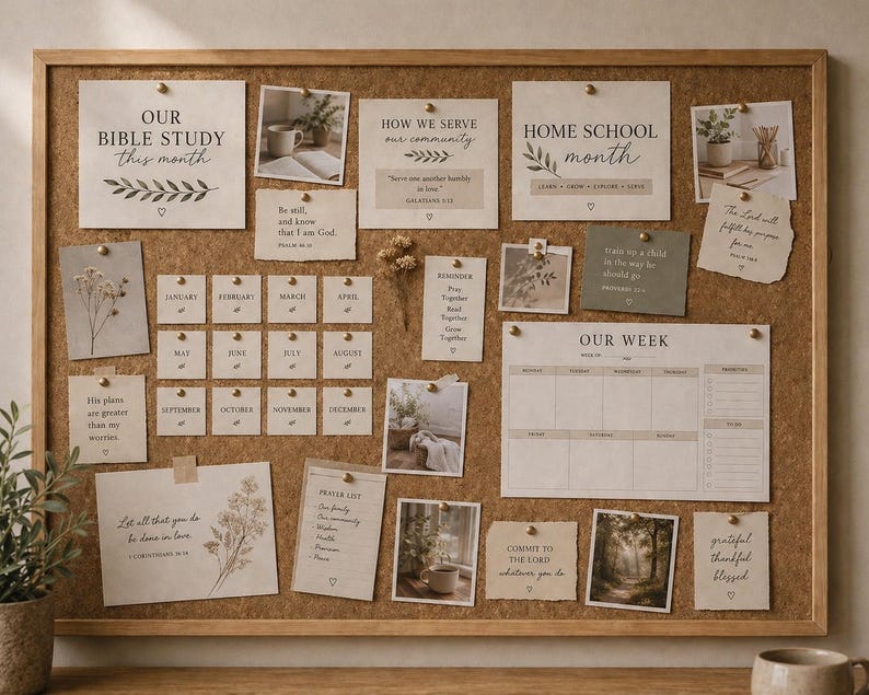 Homeschool Rhythm Board - Printable 2026 Calendar - Bundle - Family ...