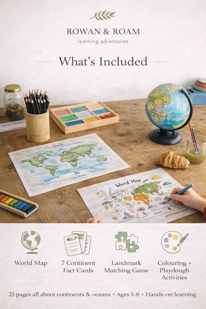 Earth Explorer Quest Geography Printable – Continents, Oceans, World ...