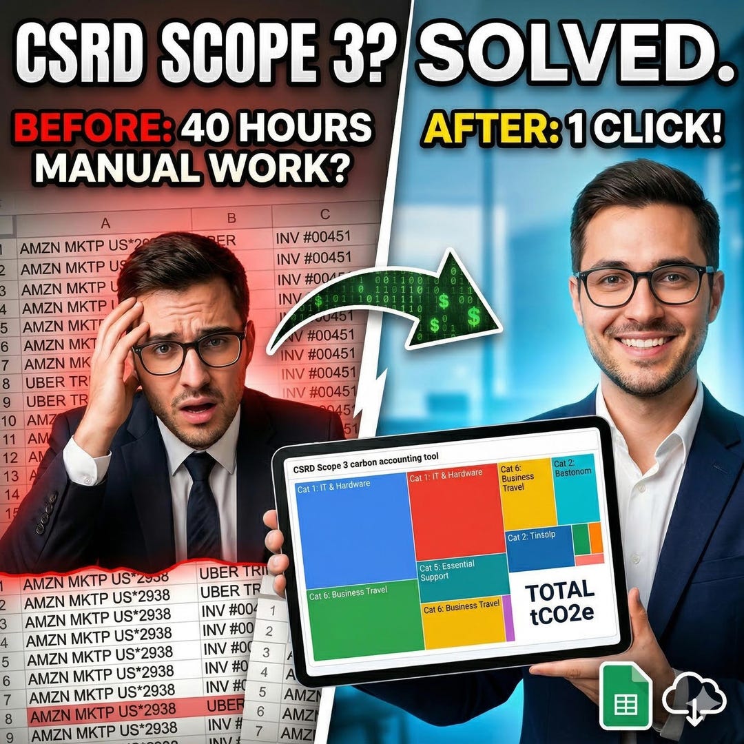 Automated CSRD Scope 3 Carbon Tracker | Google Sheets Protocol ...