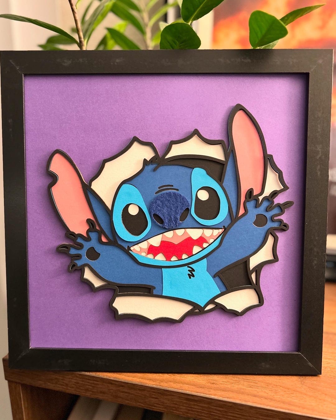 Layered Stitch Lilo Alien Laser Cut Cardstock Framed Art Gift - Etsy
