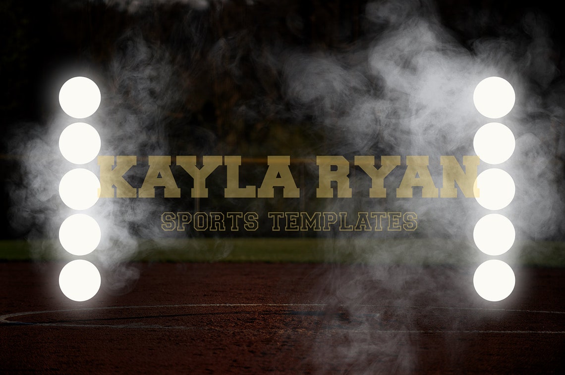 Digital Softball Field Background Backdrop Poster for Photoshop - Etsy