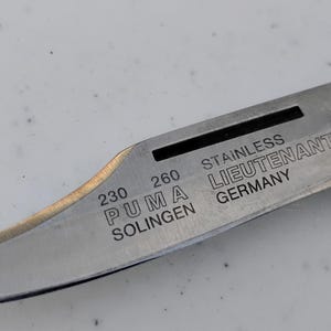 Puma Lieutenant 230260 Folding Knife - Etsy