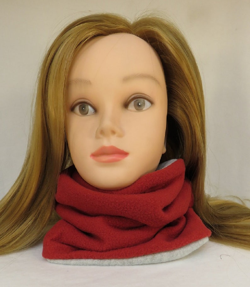 Cowl, Fleece Cowl, Reversible Fleece Cowl, Double Layer Cowl, Winter ...